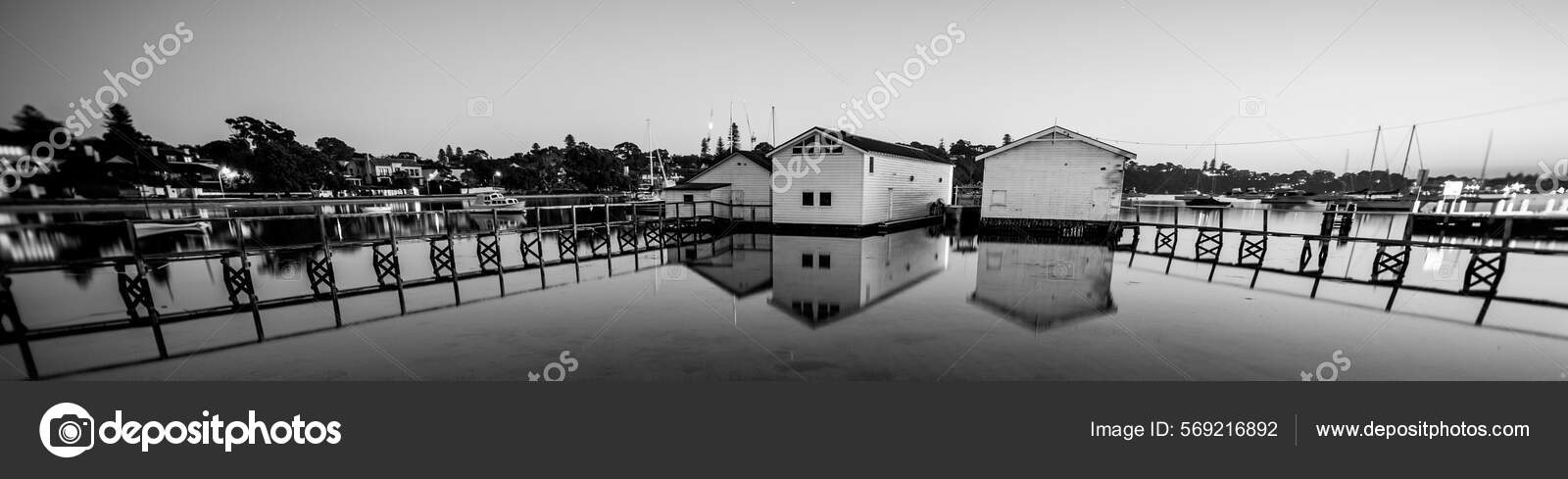 Freshwater Bay Boat Sheds Perth Western Australia Stock Photo by ©info ...