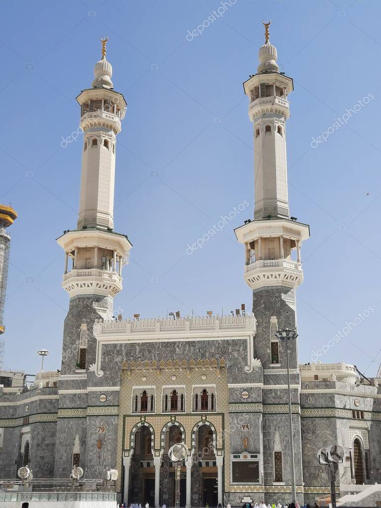 Hermosa vista de Masjid Al Haram, La Meca, Masjid al-Haram, también conocida como la Gran ...