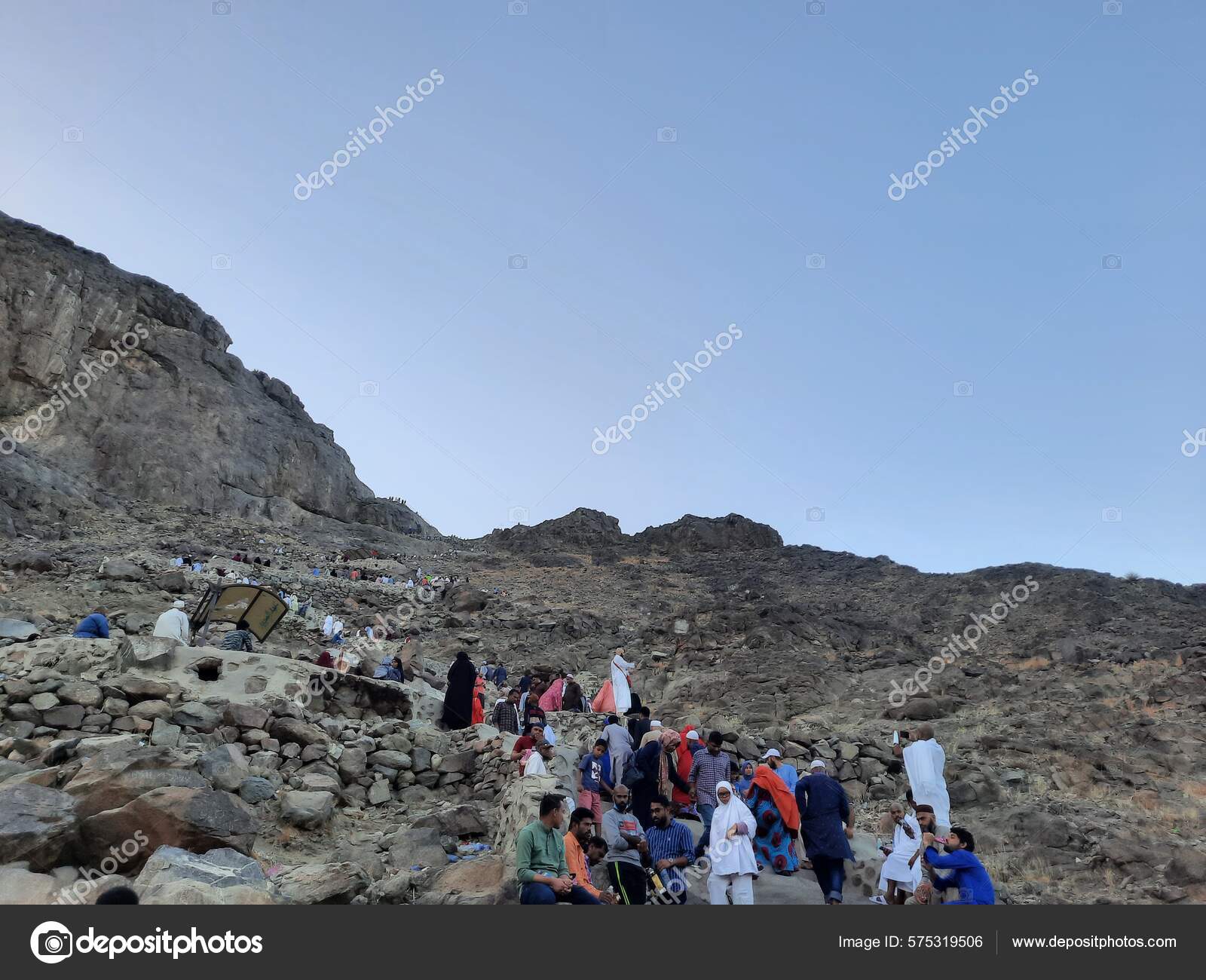 Beautiful View Mount Noor Hira Cave Makkah Jabal Nour Mountain — Stock Editorial Photo ...