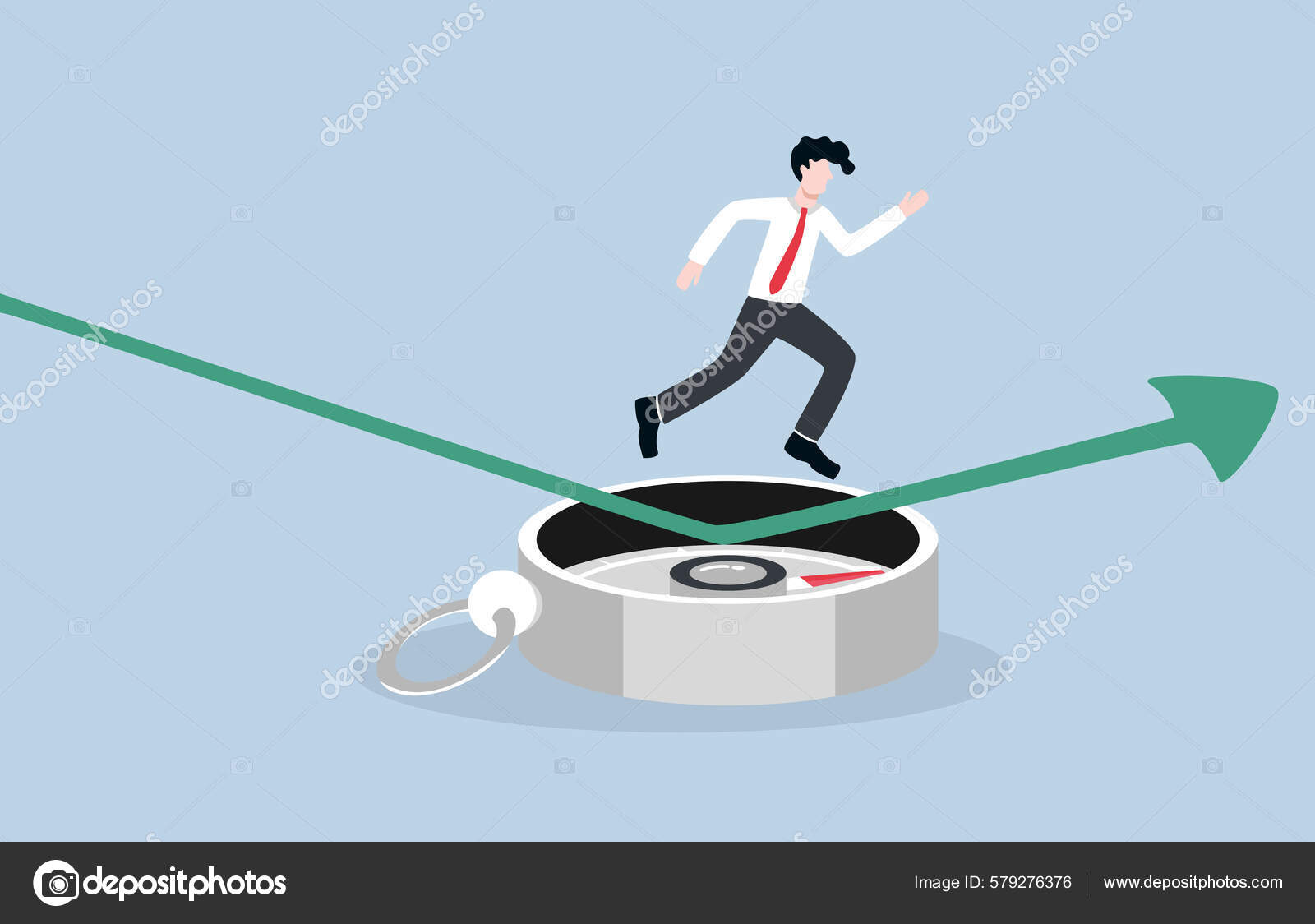 Business Direction Reach Goal Target Certain Path Success Guideline ...