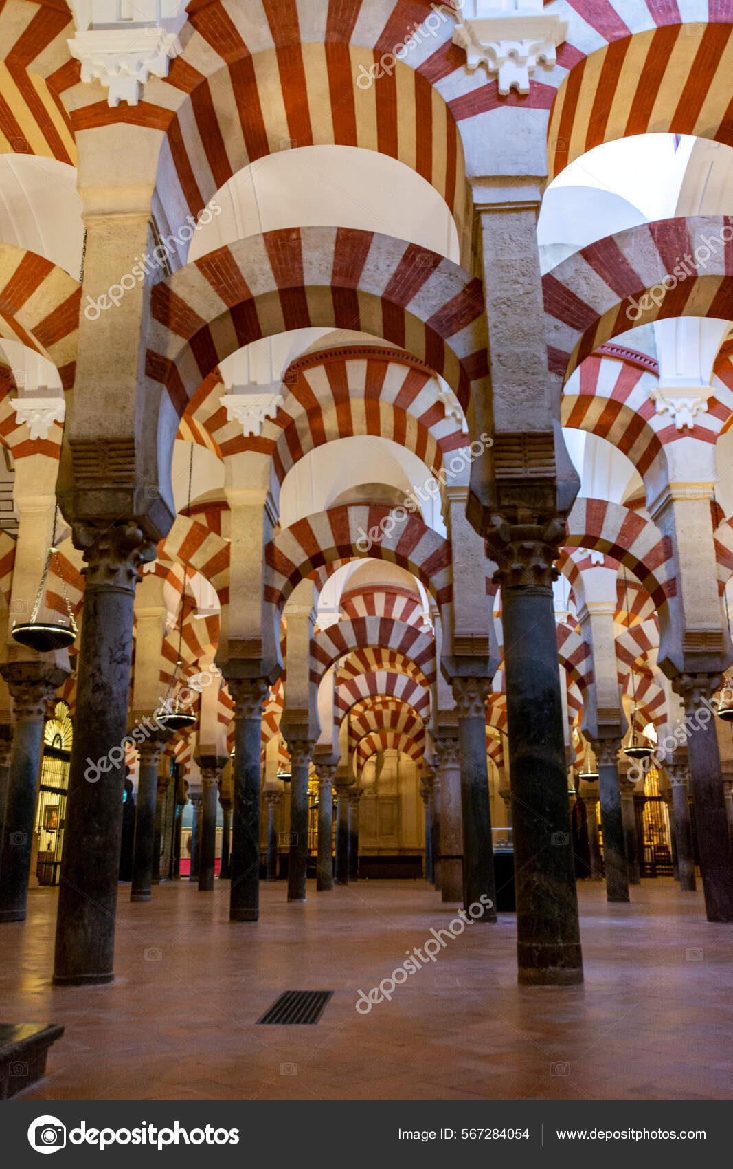 Medieval Moorish Architecture Colorful Achways Columns Old Mosque ...