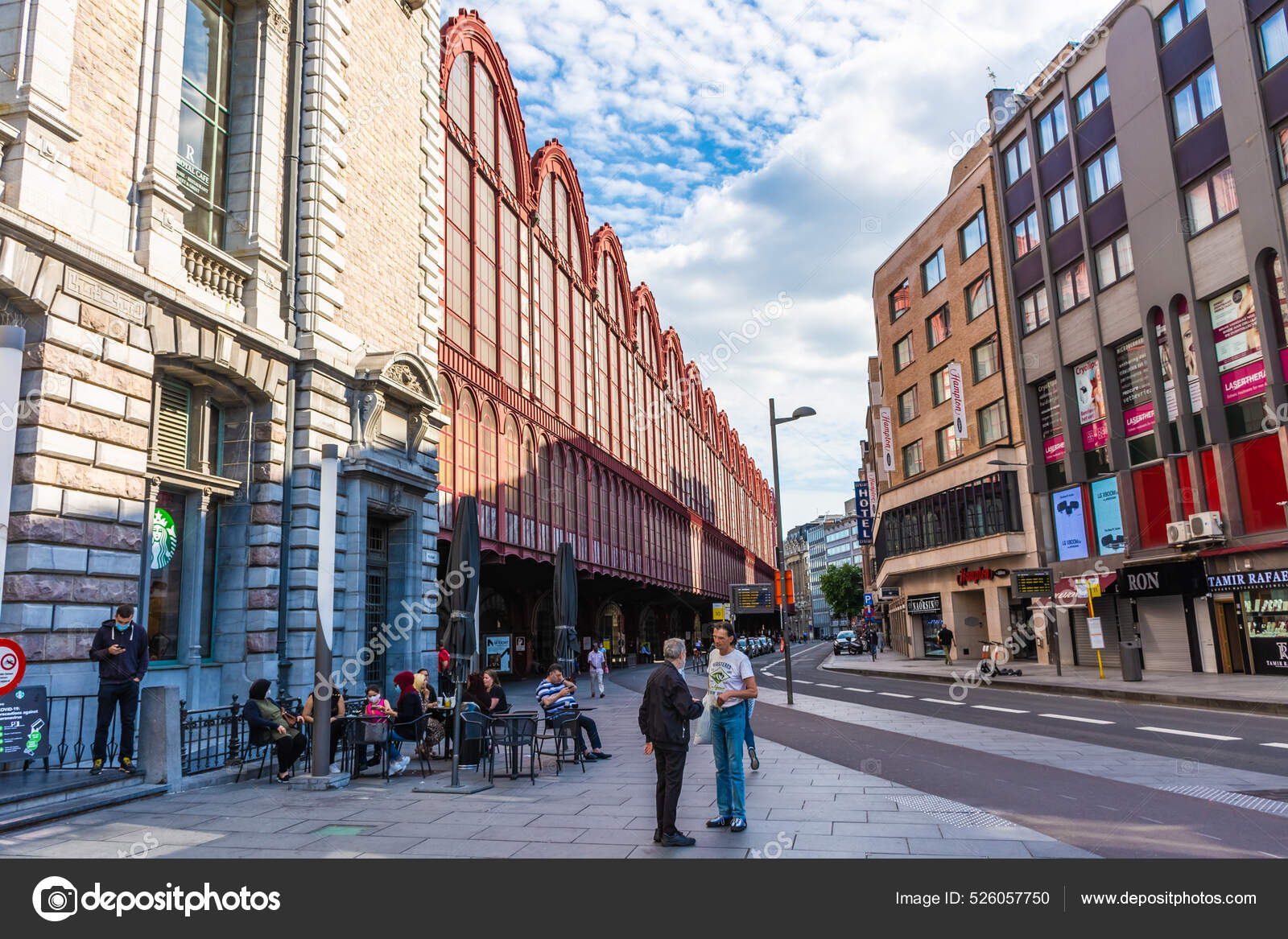 Antwerp Belgium July 2020 Historical Railway Station — Stock Editorial ...