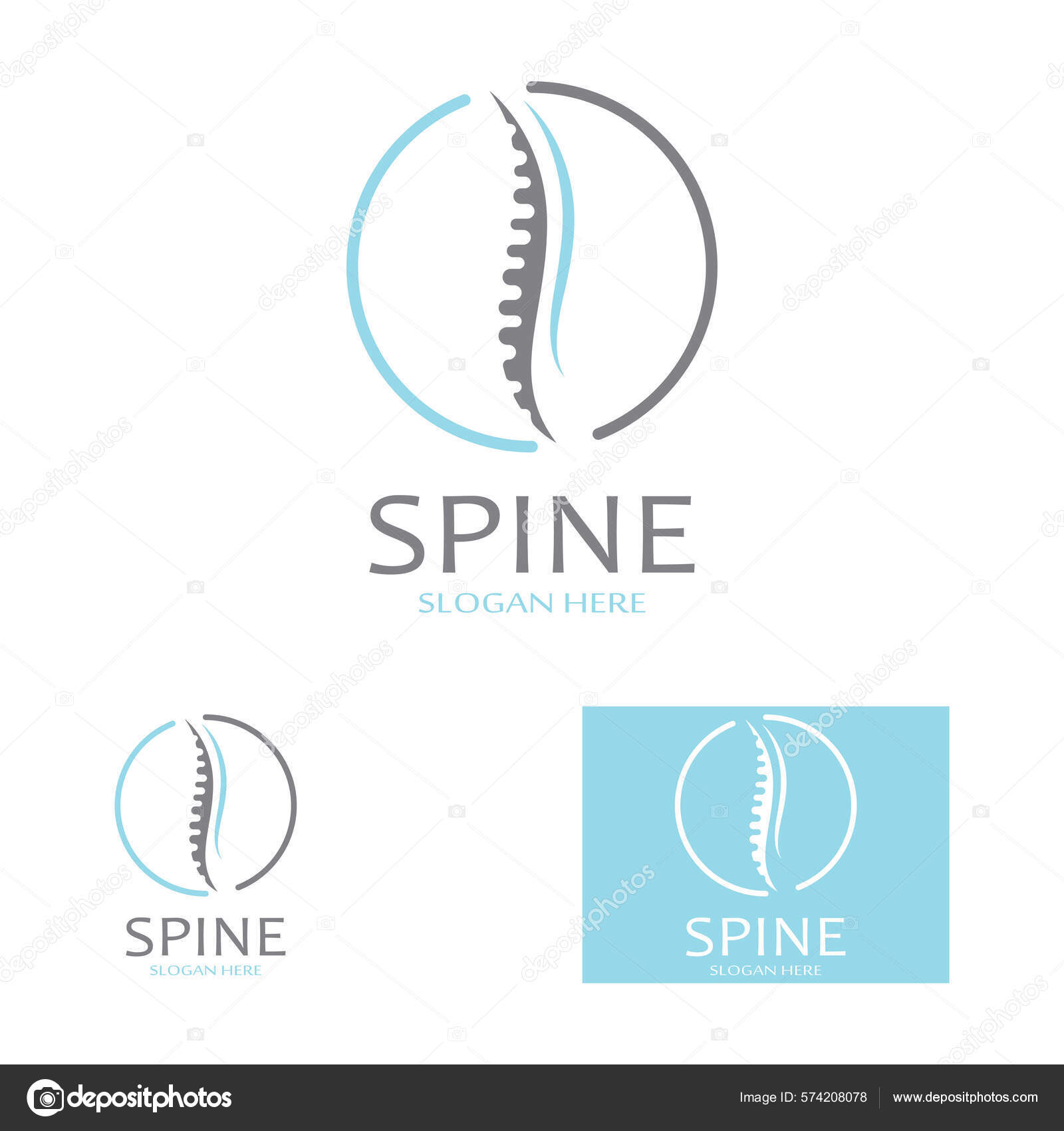 Spinal Diagnostics Spine Care Spine Health Modern Vector Icon Design ...