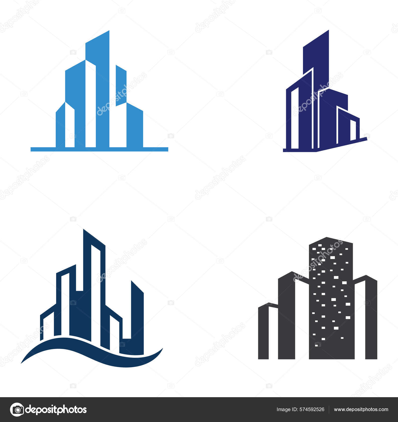 Kota Skyline Ikon Dan Simbol Vektor Stok oleh ©ramacandra9399@gmail.com ...