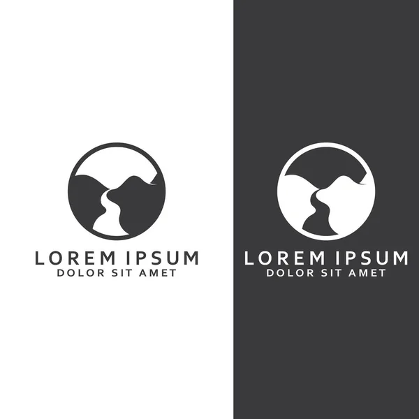 Logos de ríos, arroyos, riberas y arroyos. Logotipo del río con ...