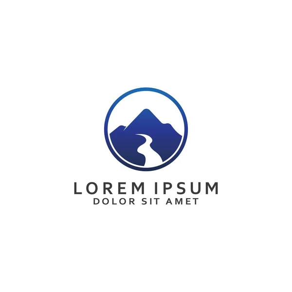 Logos de ríos, arroyos, riberas y arroyos. Logotipo del río con ...