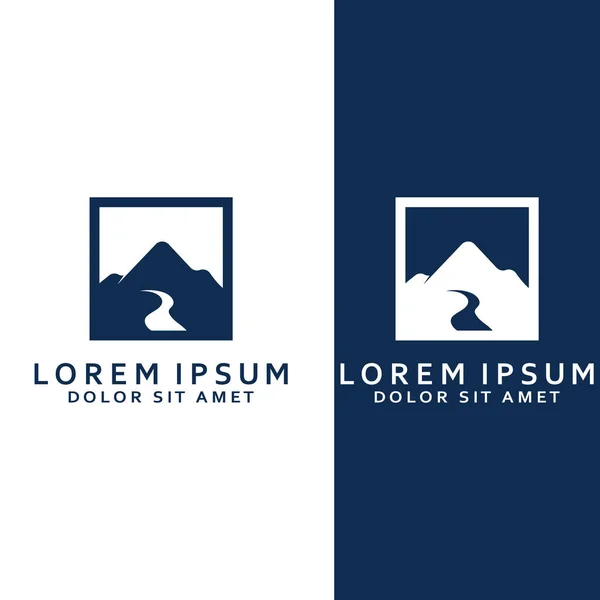 Logos de ríos, arroyos, riberas y arroyos. Logotipo del río con ...