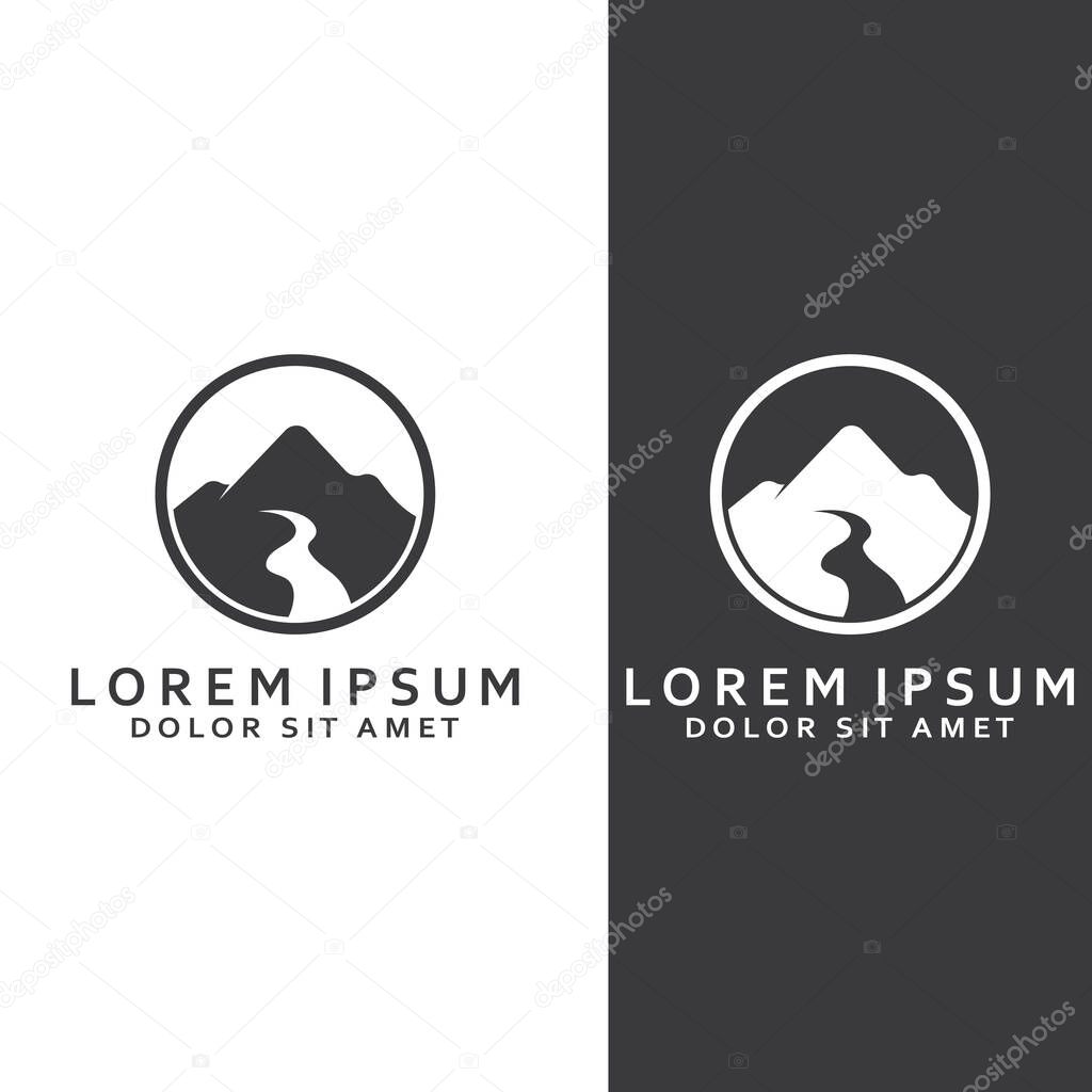 Logos de ríos, arroyos, riberas y arroyos. Logotipo del río con ...