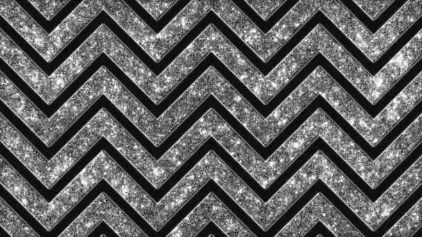 Silver Glitter Chevron Background