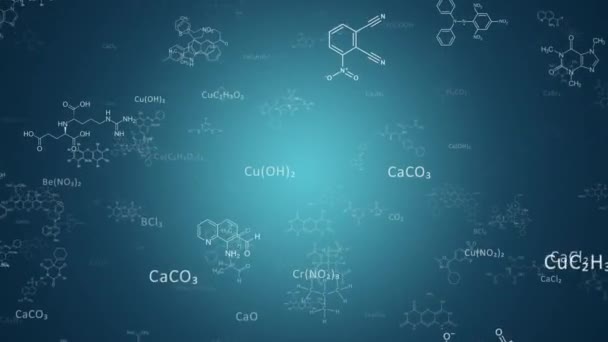 Chemical Structure Molecular Formula Background — Vídeo de stock ...