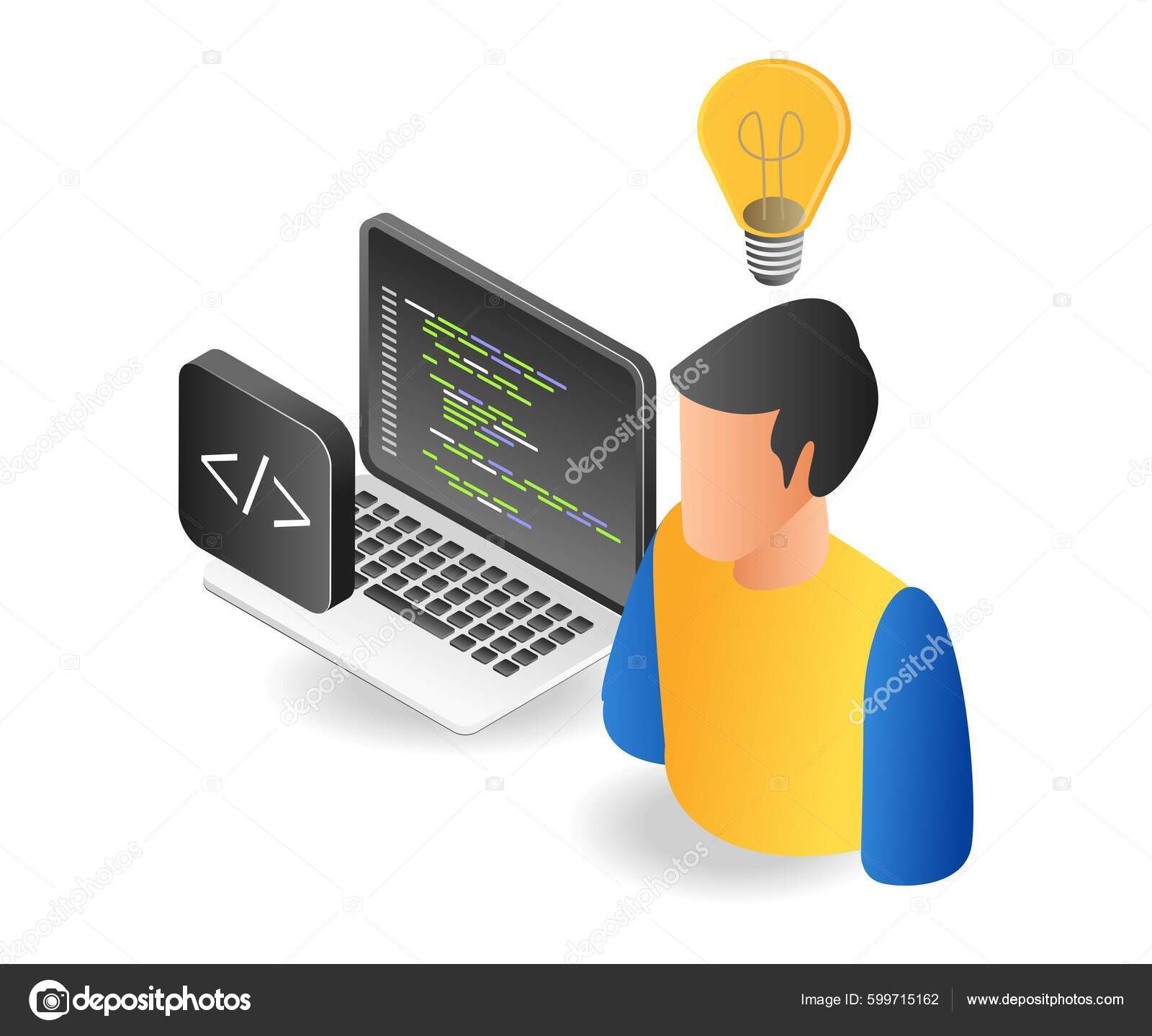 Looking New Programming Language Ideas Vektor Stok oleh ©santanaradis77 ...