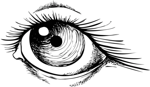Clockwork Eye Drawing