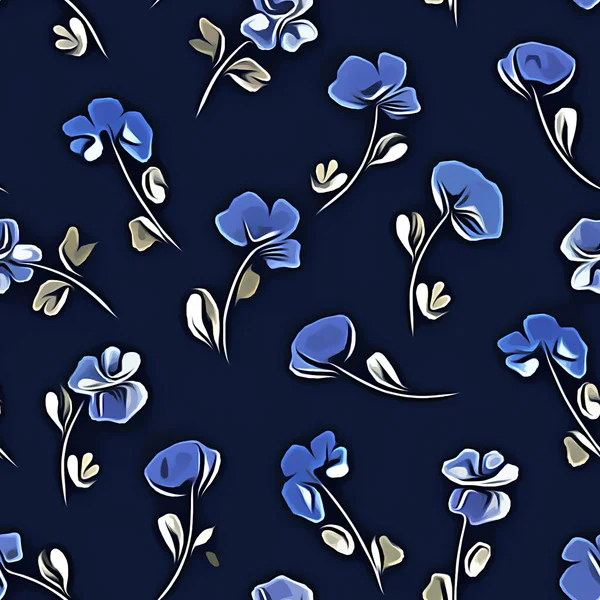Blue Flower Patterns