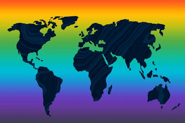 World map rainbow Stock Photos, Royalty Free World map rainbow Images ...