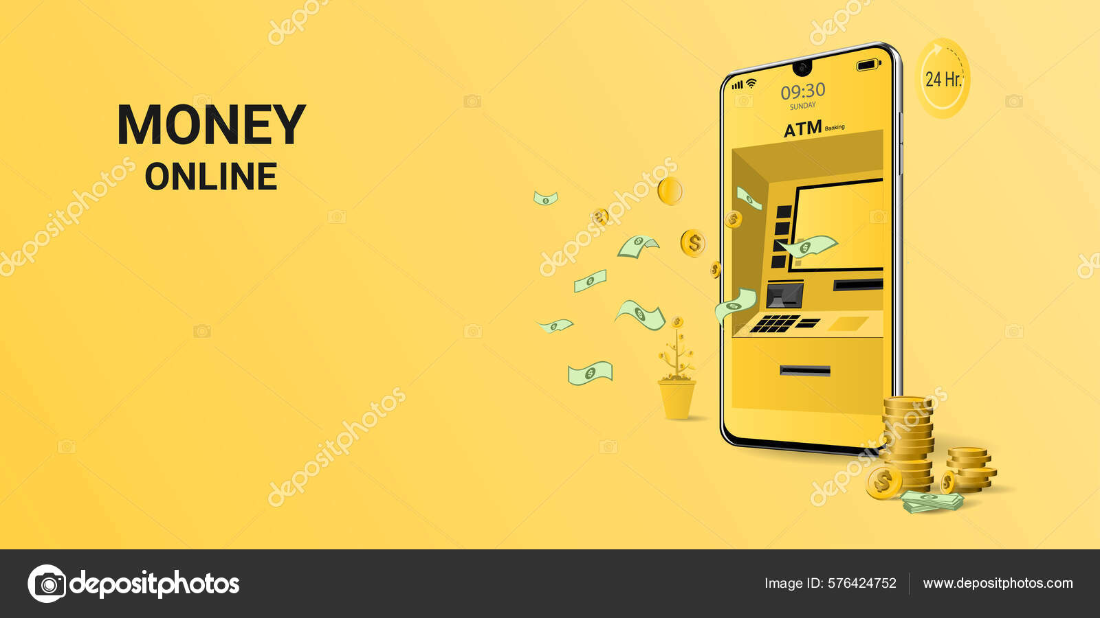 Yellow Money Web Page Header