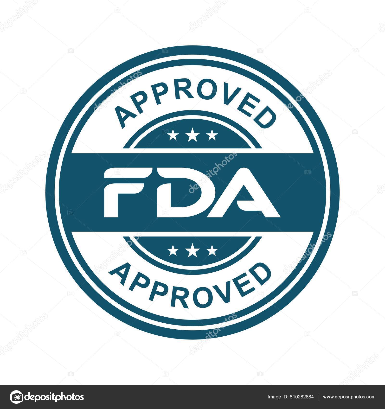 Fda Approved Logo Badge Icon Design Product Label Business Stock Vector ...