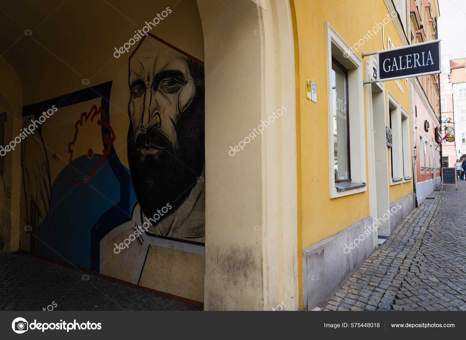 Wroclaw Poland April 2022 Graffiti Signboard Facade Building Urban ... Wroclaw Poland April 2022 Graffiti Signboard Facade Building Urban ...