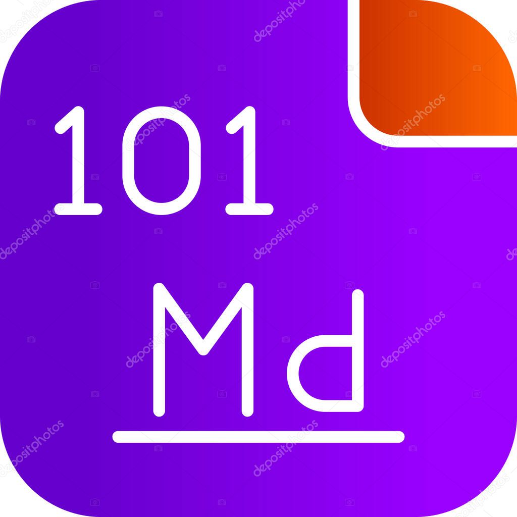 Mendelevium es un elemento sintético con el símbolo Md (antes Mv) y el ...