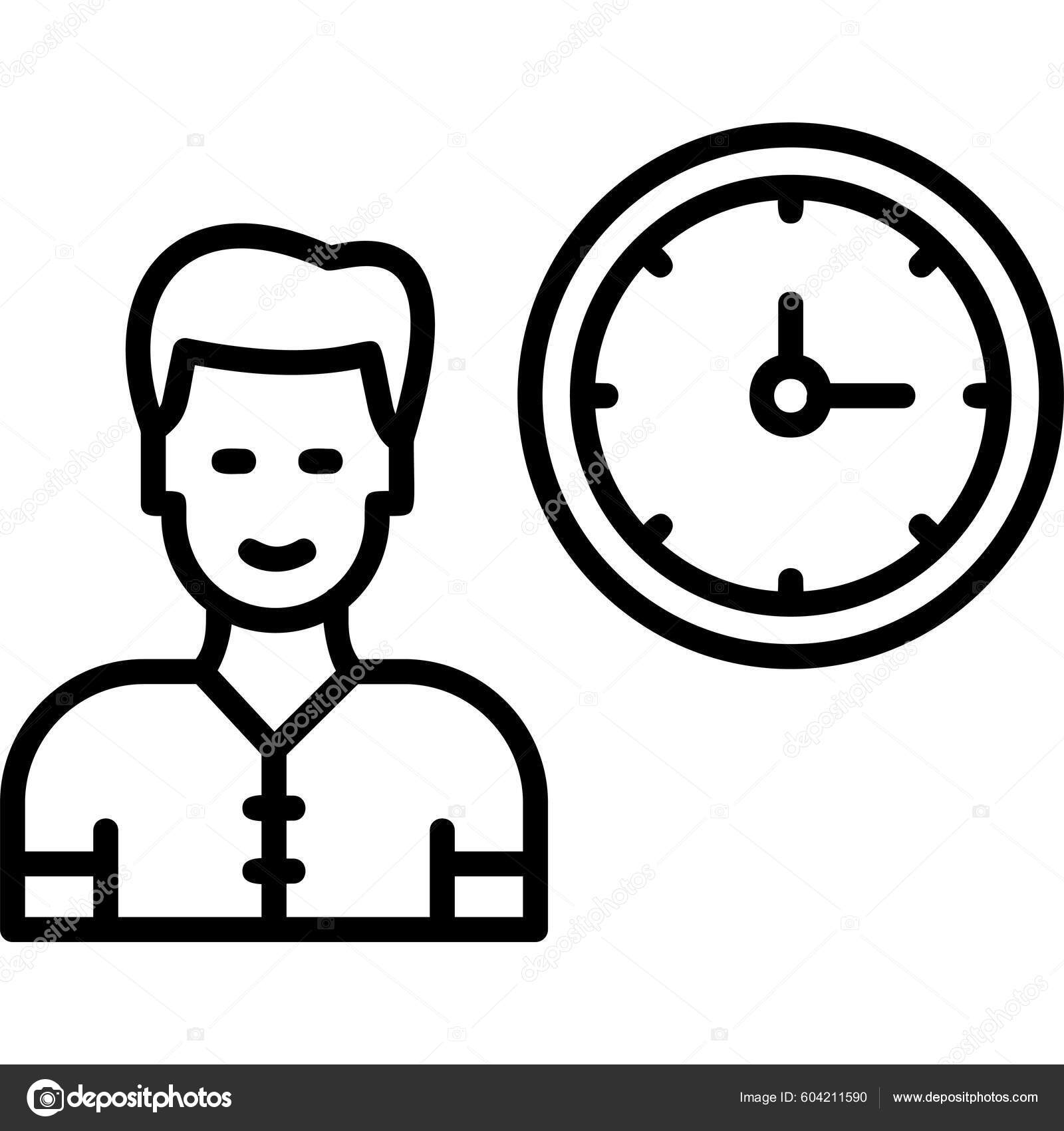 Work Time Time Management Vector Illustration Stock Vector Image by ...