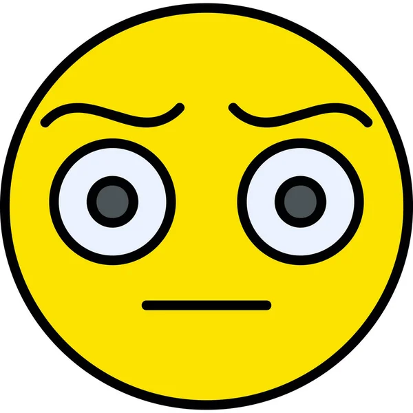 Perplexed Face Emoticon Web Simple Illustration Stock Vector Image by ...
