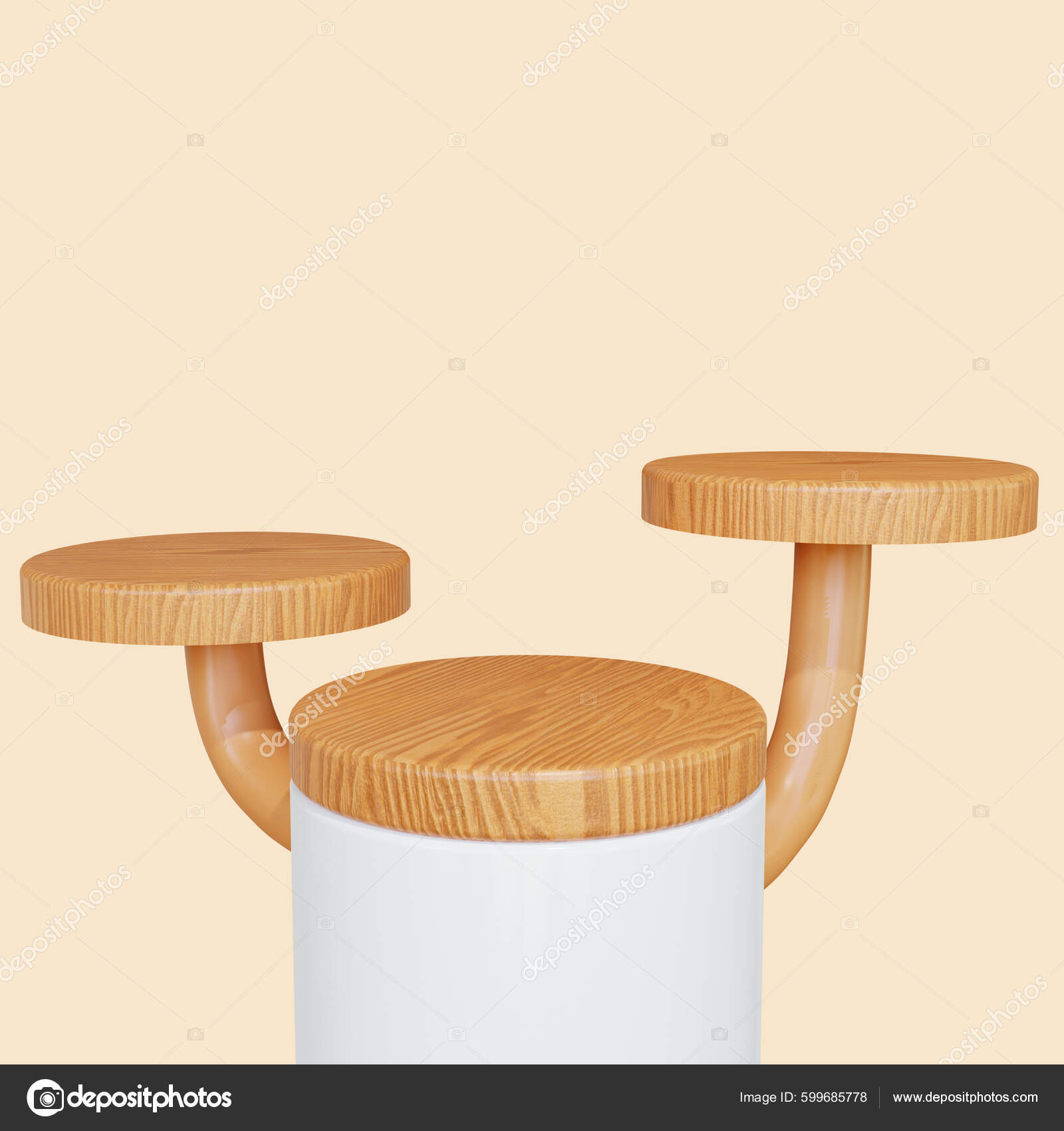 Realistic Render Wooden Tree Podium — Stock Photo © FahrulSaputra ...