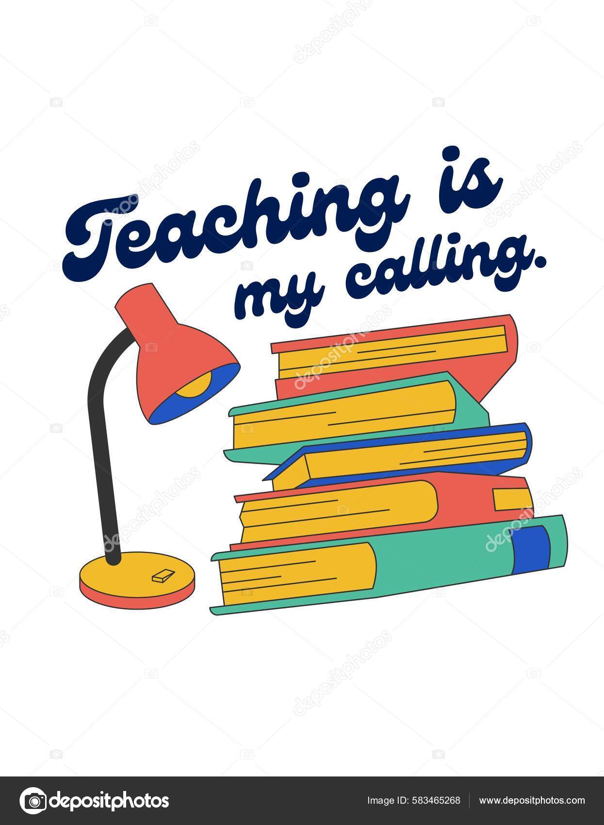 Red Blue Green Yellow Teacher Retro Classic Shirt Stock Illustration by ...