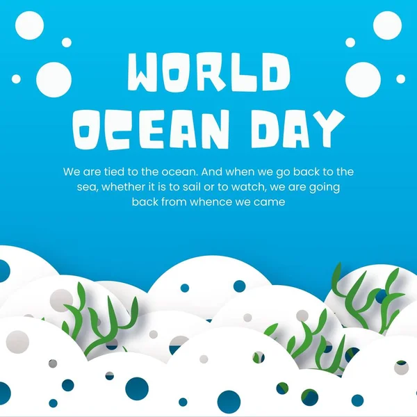 world ocean day (instagram post) - Stock Image - Everypixel