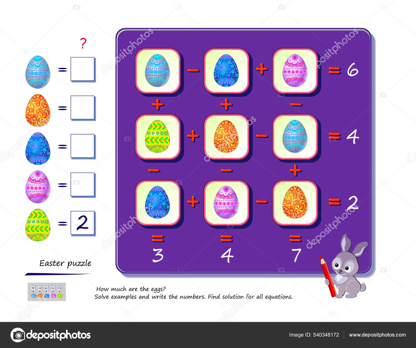 Mathematical Logic Game Smartest How Much Eggs Solve Examples Write ...