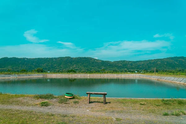 The reservoir as a natural water storage place when the dry season ...