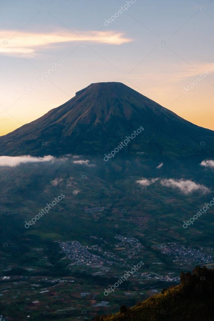 The peak of Sikunir, Dieng is a spot to watch the stunning Golden ...