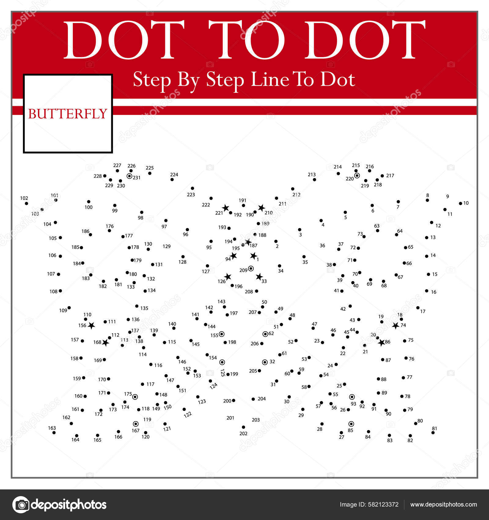 Conectar Los Puntos Números Juego Educación Punto Punto Juego Para ...