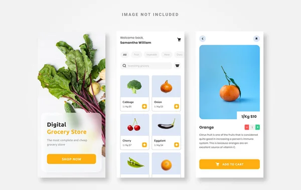 Store Clothing Design Template Vector Suitable Designing Application Android Ios Stock Vector ...