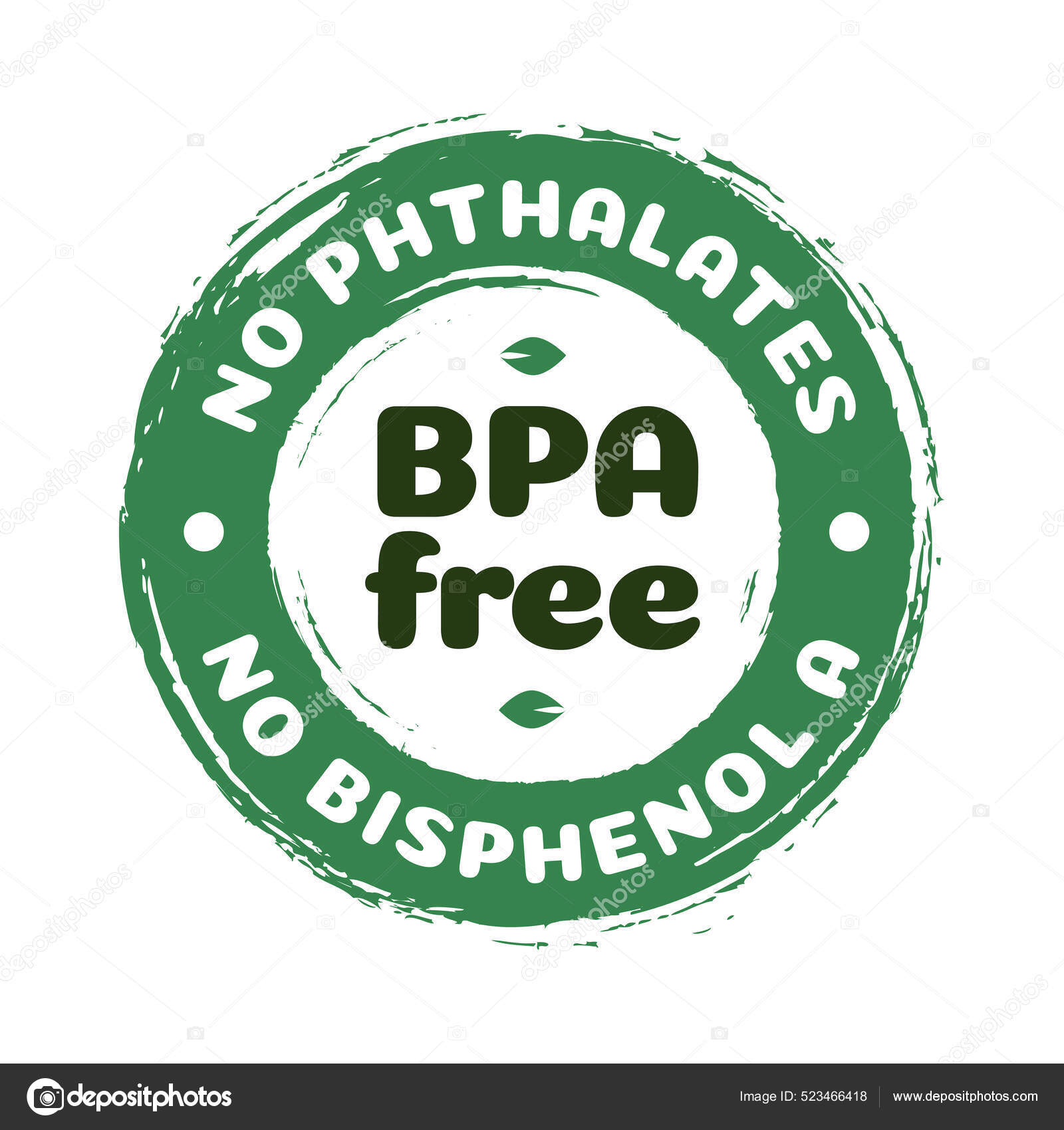 BPA free vector certificate label-no bisphenol A Stock Vector by ...