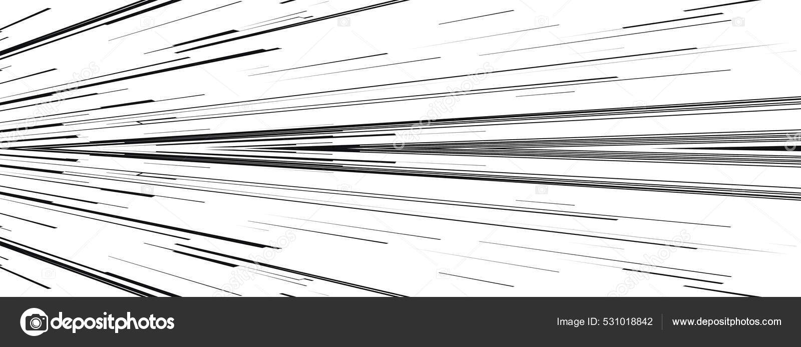 Comic book speed lines isolated on white background Stock Vector Image ...