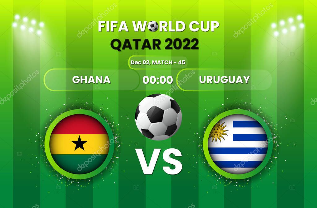 Ghana vs Uruguay Football or Soccer Match. FIFA World Cup 2022. Football Tournament, Football ...