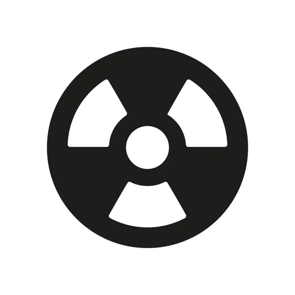 Radioactive Threat Sign Yellow Background Illustration Irradiation ...