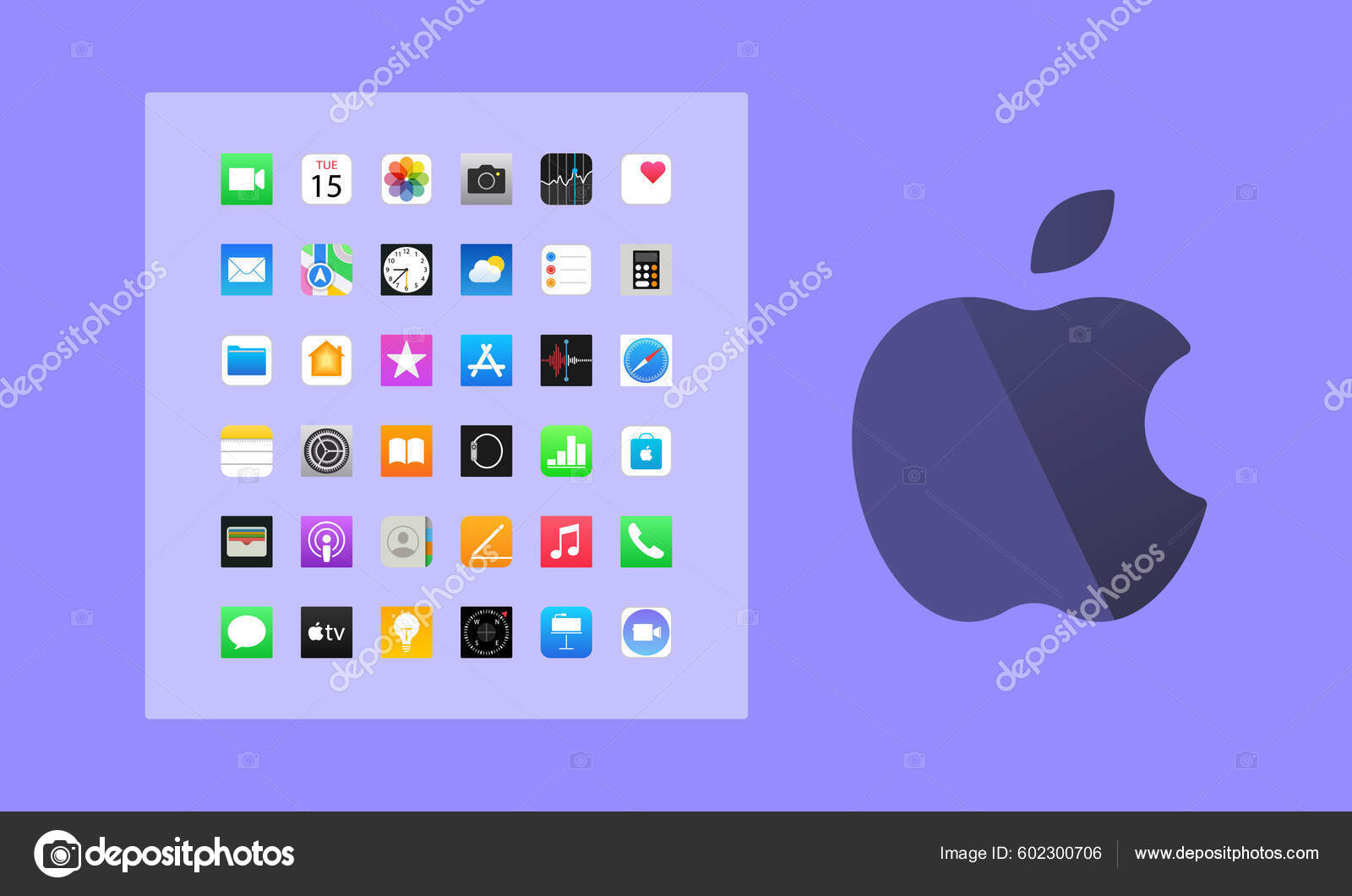 Iphone Apple Mockup Apple Interface Apple Apps Gallery Calls Clock ...