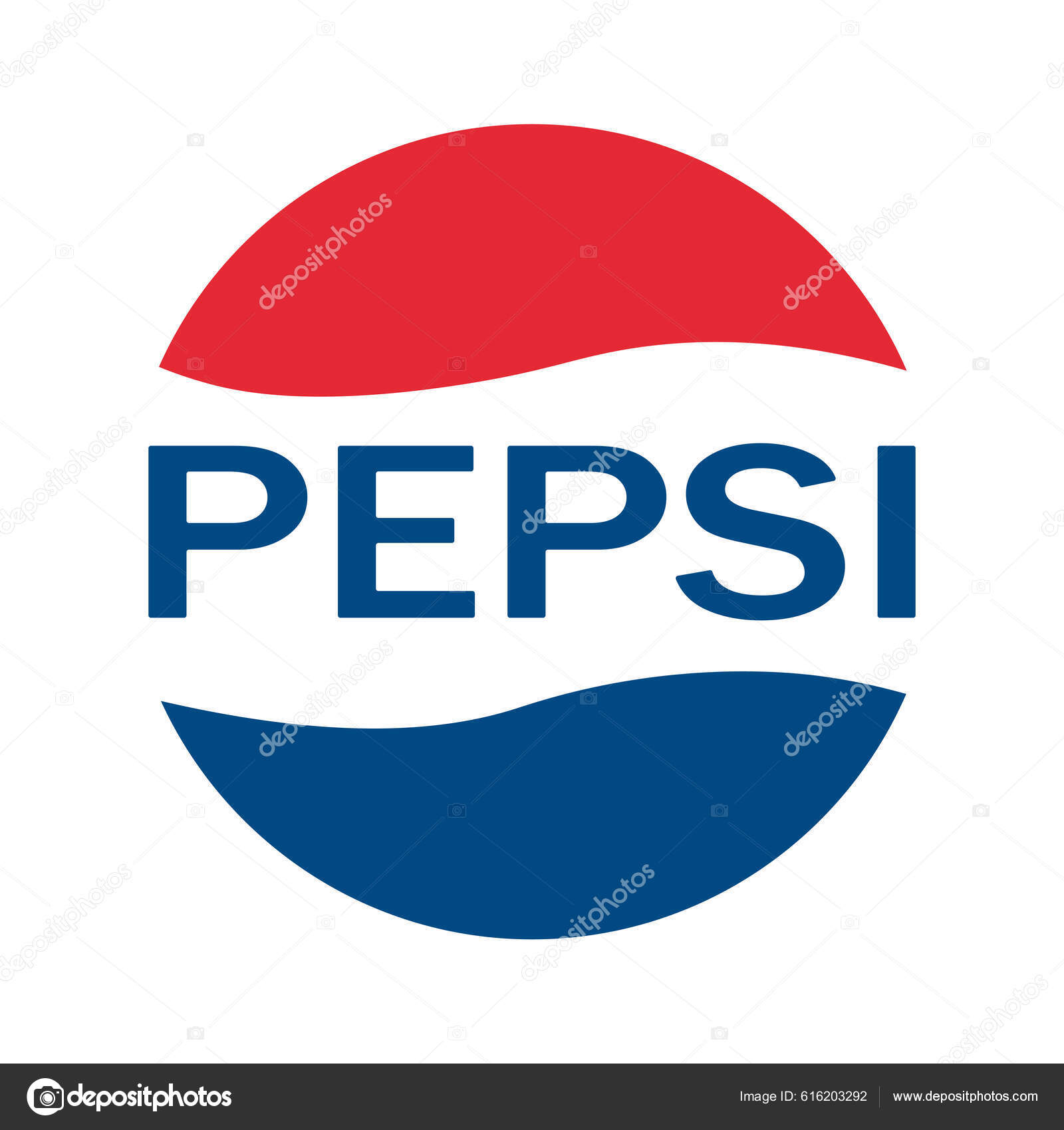 Pepsi Logotype White Background Fast Food Beverage Cold Carbonated ...
