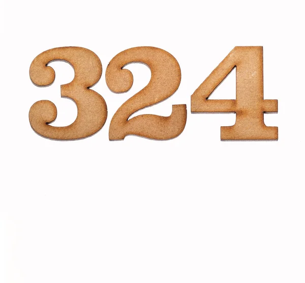 Number 232 White Digits Orange Background — Stock Photo ...