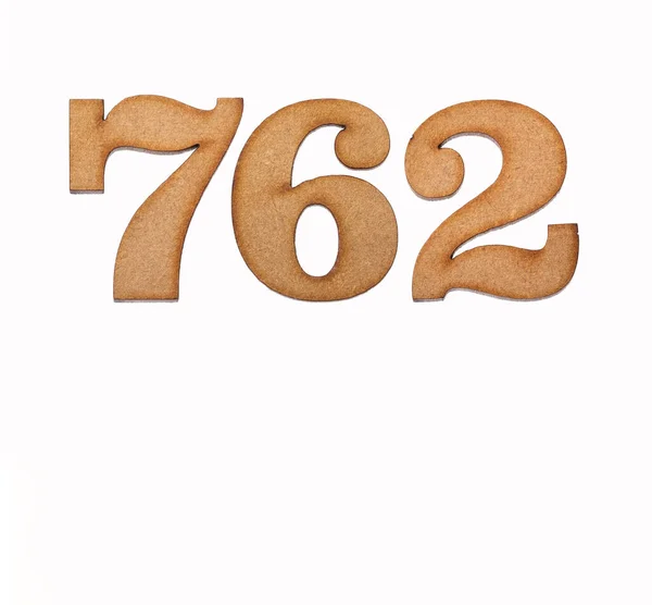 Number 790 Piece Wood Isolated White Background — Stock Photo ...
