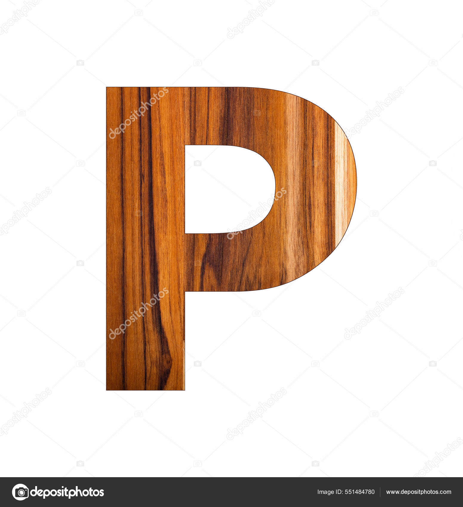 Wooden Alphabet Capital Letter Black Background — Stock Photo ...