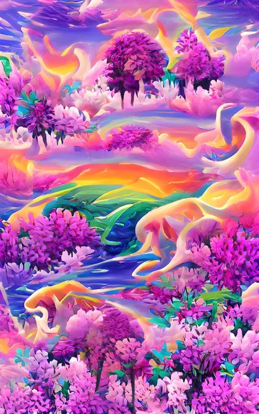 Mobile format background with moon, sun, mountains, day, night, sky and ...