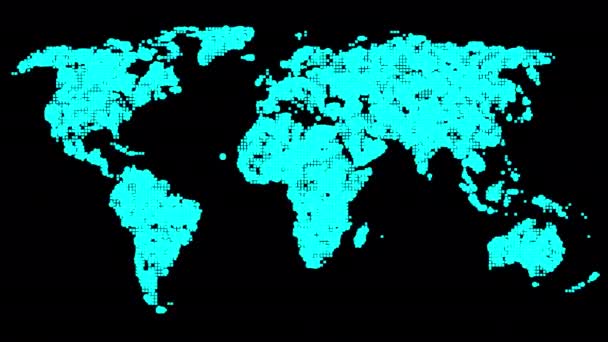 World Map Particles Light Background Loop — Stock Video © jamesholland74 #588147360