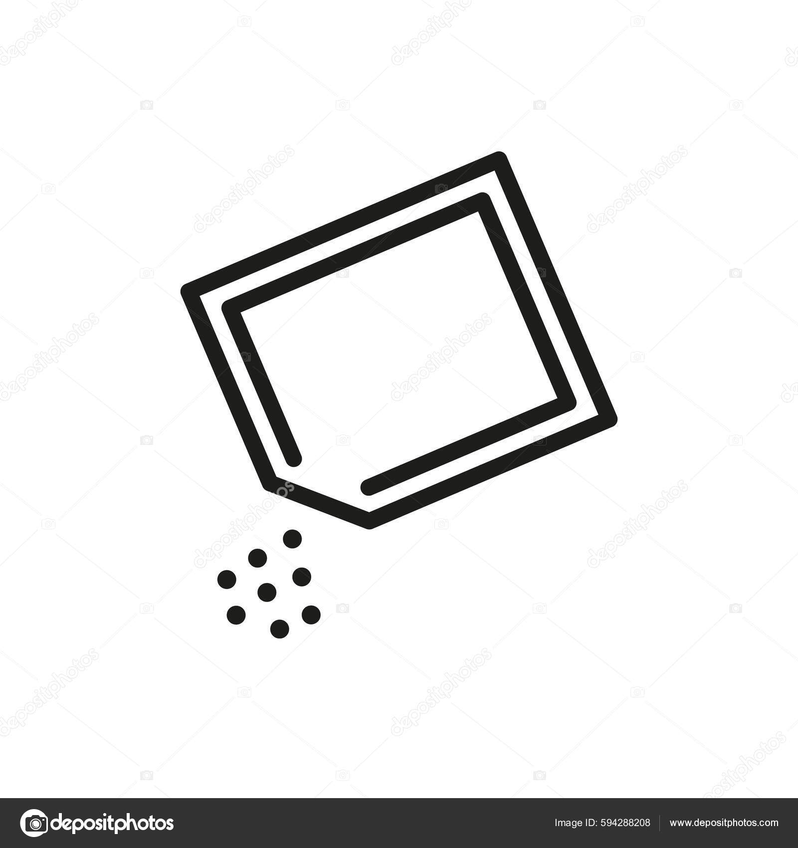 Packet Soluble Powder Icon Editable Stroke Stock Vector Image by ...