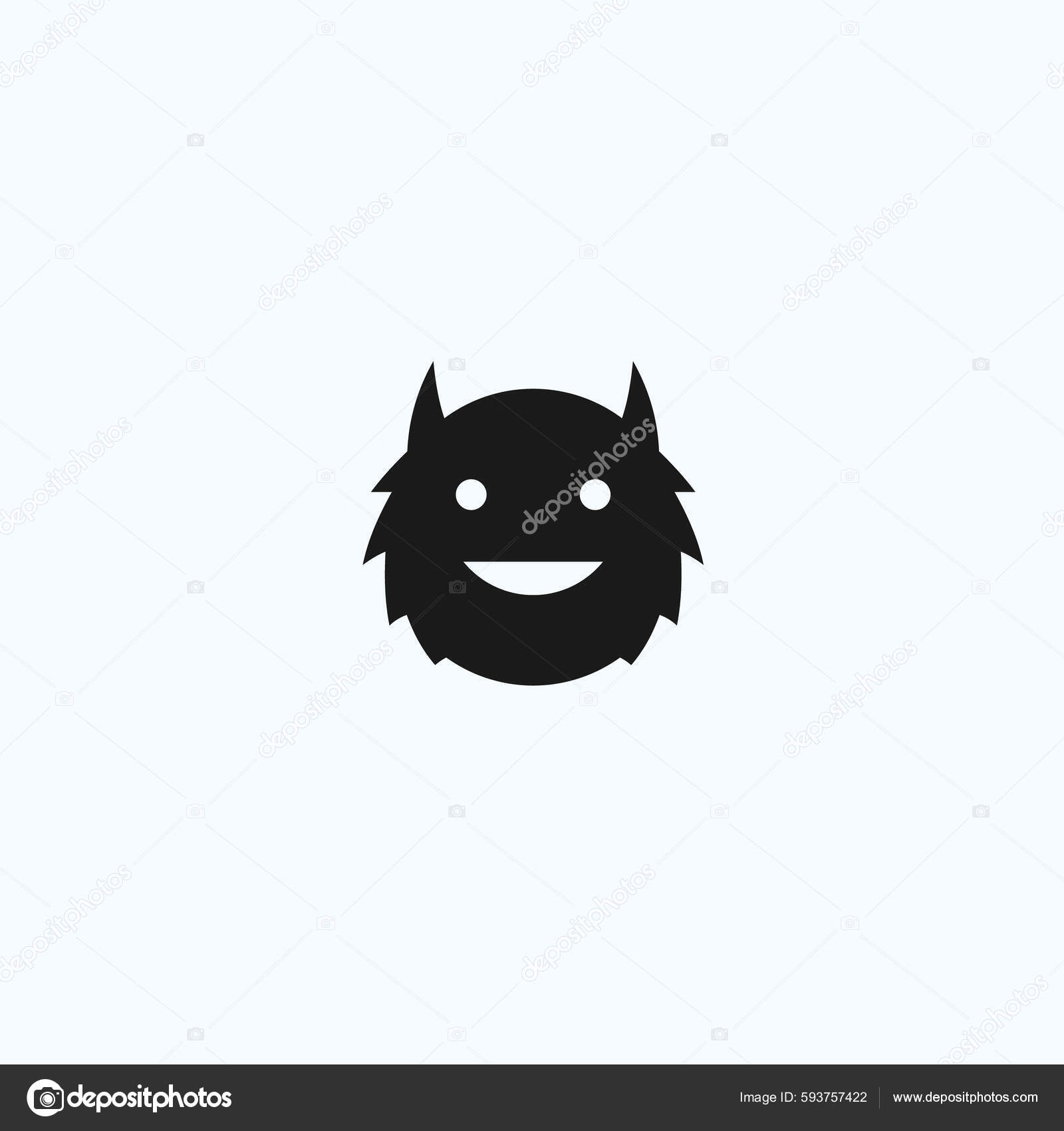 Monster Head Logo Design Vector Illustration Stock Vector Image by ...