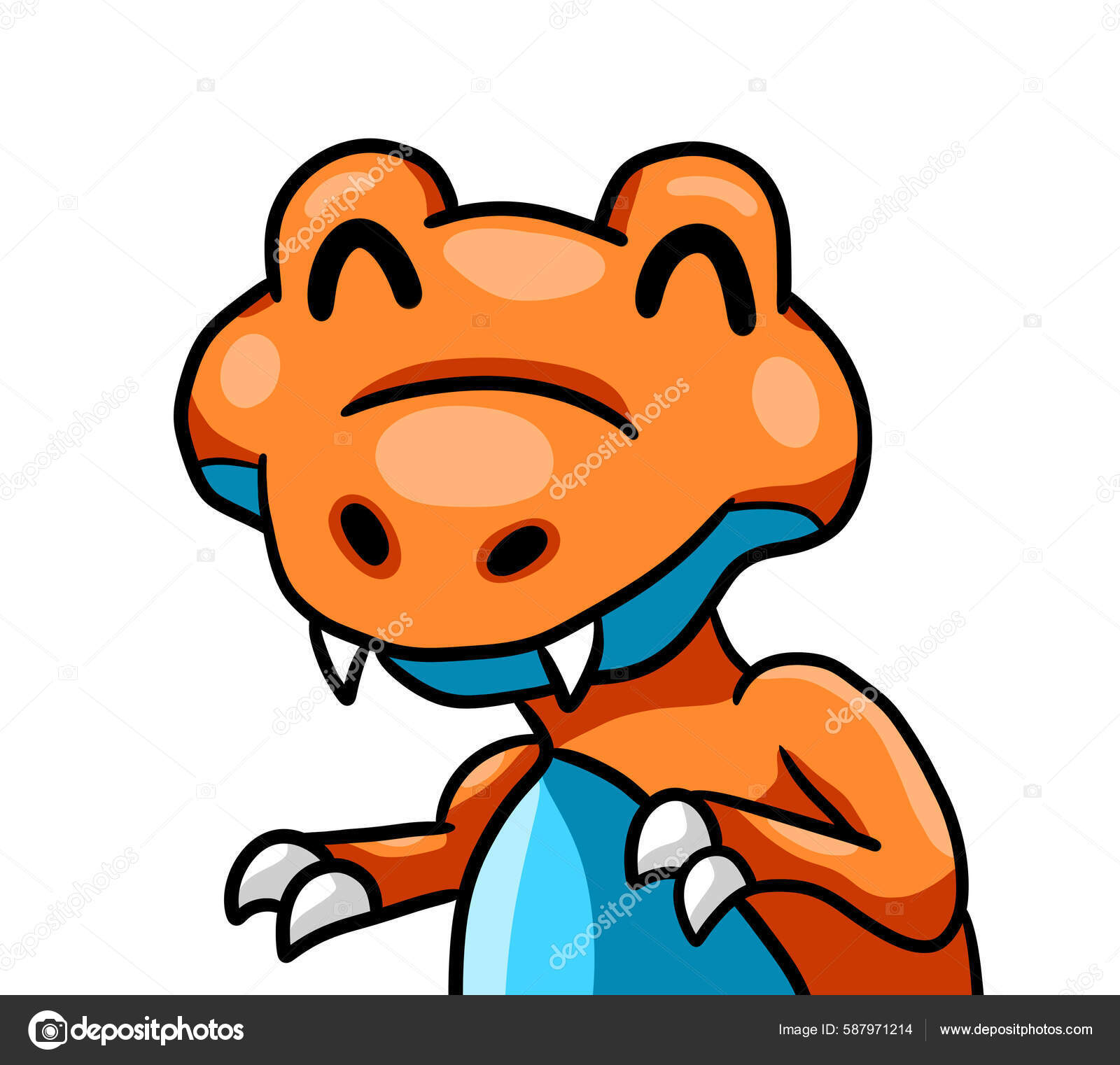Digital Illustration Adorable Orange Rex Stock Illustration by ©UmyArt ...