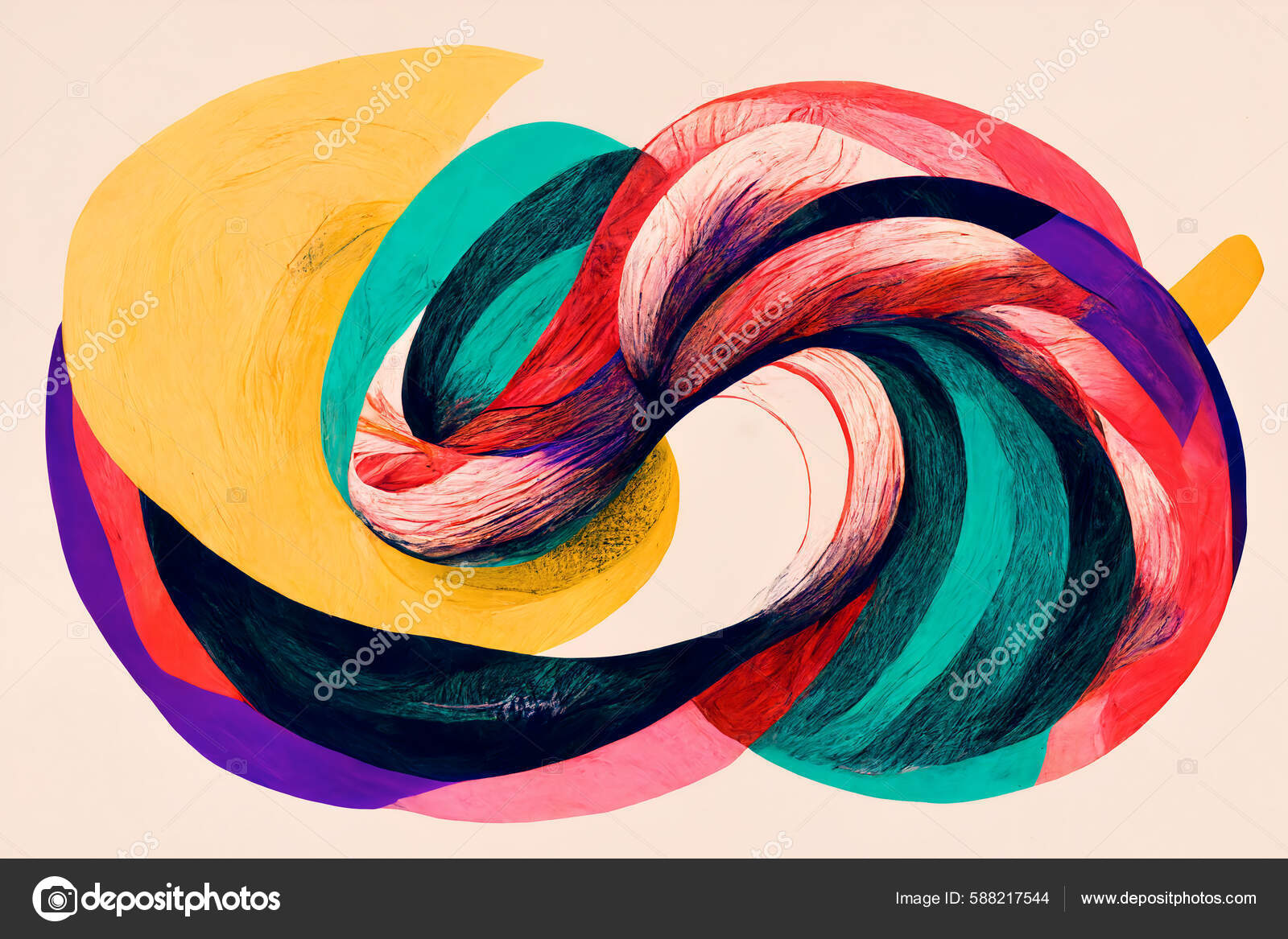 Bright Colorful Abstract Art