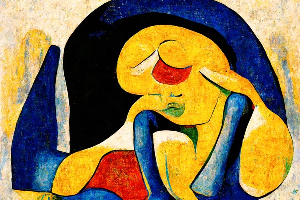 Abstract Painting Style Cubism Egyptian Queen Stock Photo by ©amrmorsi ...