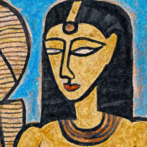 Abstract Painting Style Cubism Egyptian Queen Stock Photo by ©amrmorsi ...
