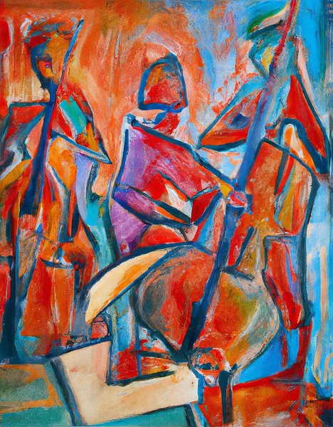 abstract background of acrylic painting. hand drawn illustration ...